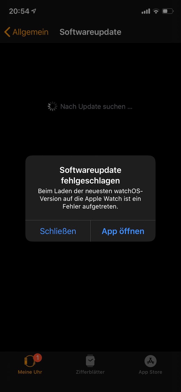 watchOS 6.1.1 Softwareupdate schlägt fehl | Apple Watch | Forum ... watchOS 6.1.1 Softwareupdate schlägt fehl | Apple Watch | Forum ...
